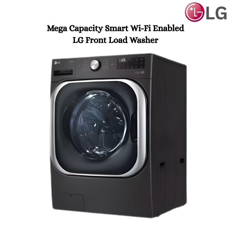 Mega Capacity Smart Wi-Fi Enabled LG Front Load Washer with TurboWash ...