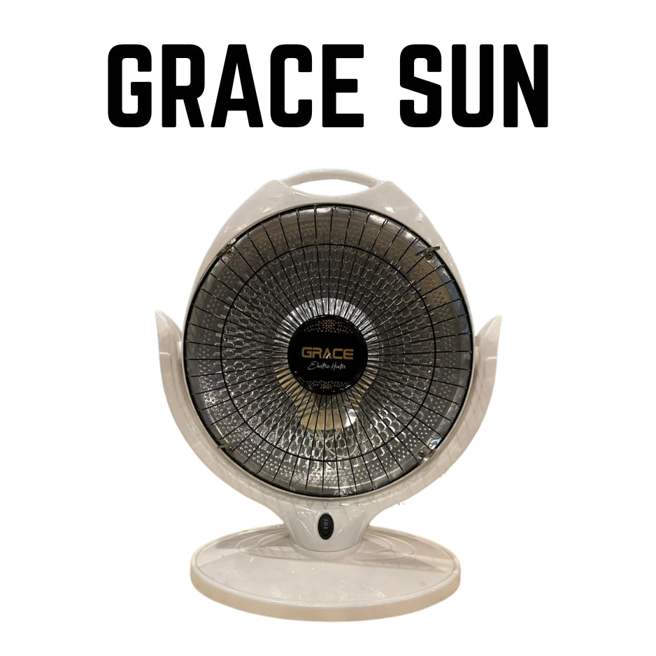 Grace Sun Electric Heater – Dual Heat Settings, Energy Efficient Carbo ...